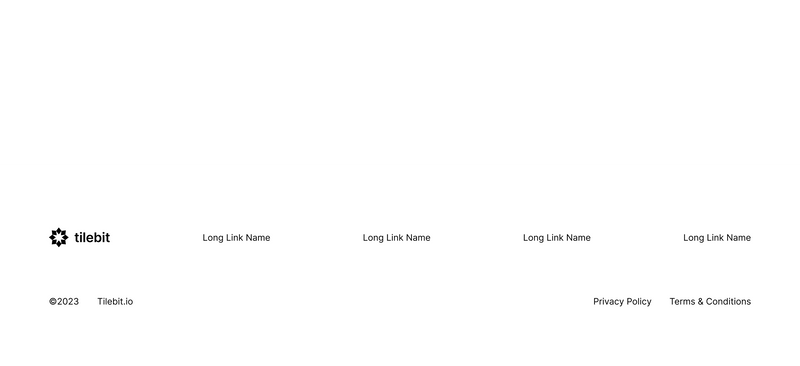 Explore Tilebit Footer Components